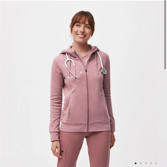 Figs | Jackets & Coats | Figs Essential Hoodie Mineral Mauve | Poshmark